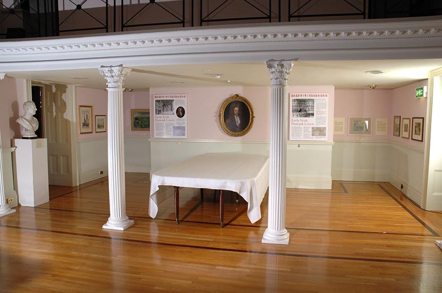 Fine Irish damask on display in the Assembly Room, Lisburn. – Irish ...