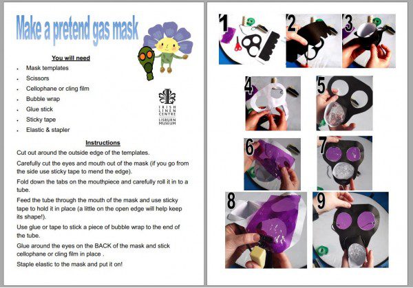 WWII / VE75 – Make your own pretend Gas mask – Irish Linen Centre ...