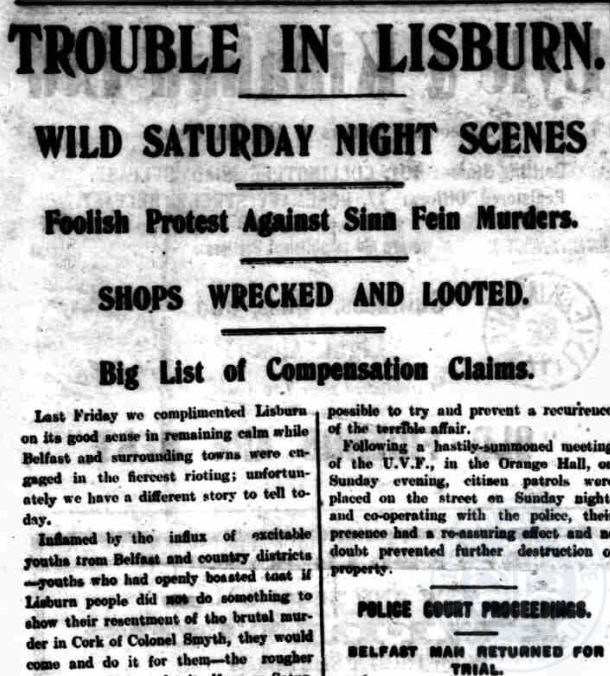 July Riots – Irish Linen Centre & Lisburn Museum