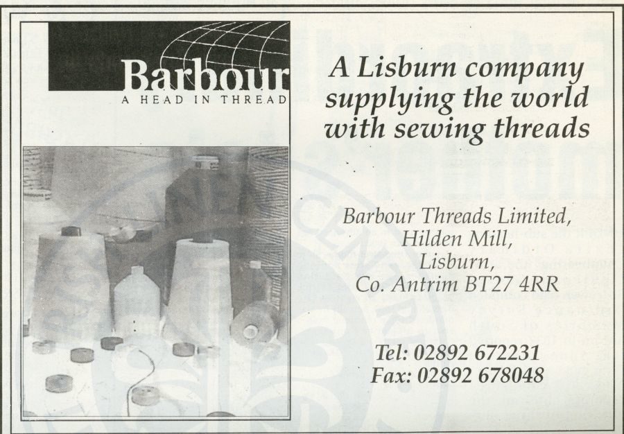 Advert: Barbour Threads, c.2000 – Irish Linen Centre & Lisburn Museum